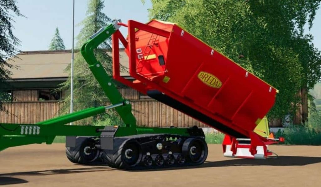 FS19 Bredal K165 Fertilizer Spreader (Hooklift) - Farming Simulator 17 mod / FS 2017 mod